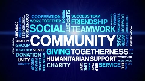 Community animated word cloud,tag design... | Stock Video | Pond5