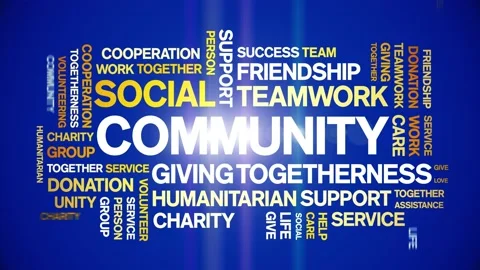 Community animated word cloud,tag design... | Stock Video | Pond5