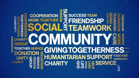 Community animated word cloud,tag design... | Stock Video | Pond5