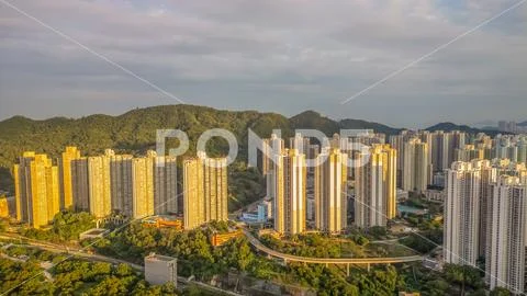 The Community Life in Lam Tin Hong Kong Stock Photo #287268005