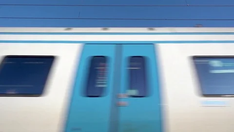 Commuter train / Subway train shot from ... | Stock Video | Pond5