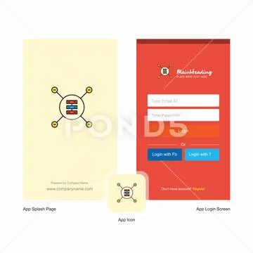 Company Networks router Splash Screen and Login Page design with Logo ...