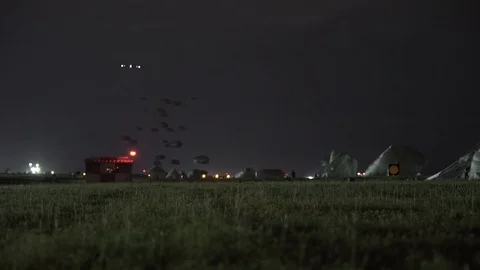 Military Base Night Stock Footage ~ Royalty Free Stock Videos | Pond5