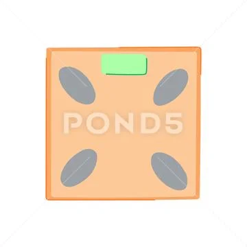 Comparison weigh scales cartoon vector illustration Illustration #243963108