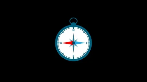 Compass icon animated. Motion graphic de... | Stock Video | Pond5