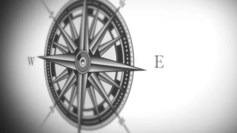 Compass Rose Animation Background Loop | Stock Video | Pond5
