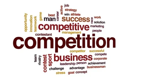 Competition animated word cloud, text de... | Stock Video | Pond5