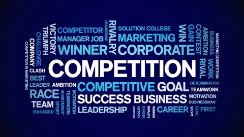 Competition animated word cloud,animatio... | Stock Video | Pond5
