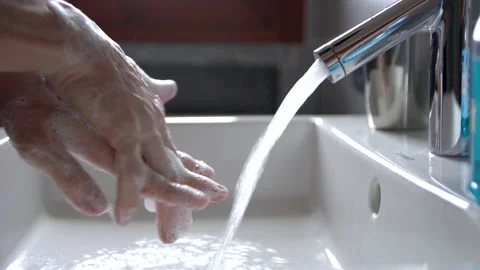 Complete and accurate hand washing proce... | Stock Video | Pond5