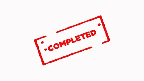 Completed Stamp Stock Footage ~ Royalty Free Stock Videos | Pond5