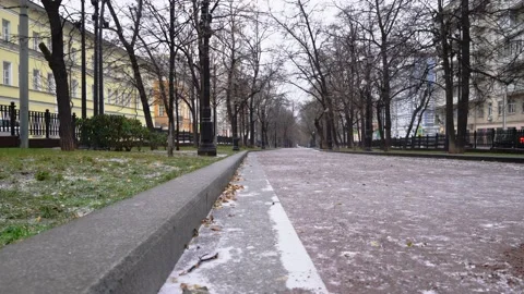 completely empty, deserted park in the p... | Stock Video | Pond5