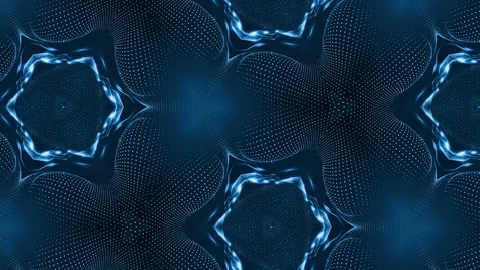 complex blue composition of particles th... | Stock Video | Pond5
