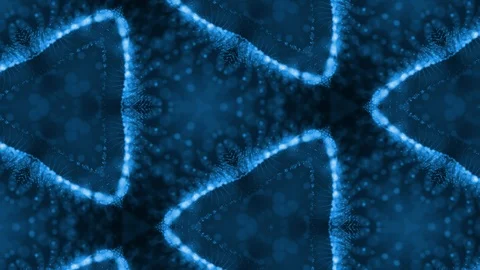complex blue composition of particles th... | Stock Video | Pond5