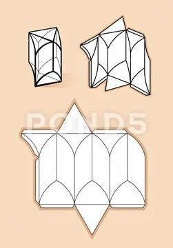 Complex form with blueprint template ~ Clip Art #135239051