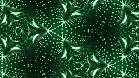complex green composition of particles t... | Stock Video | Pond5
