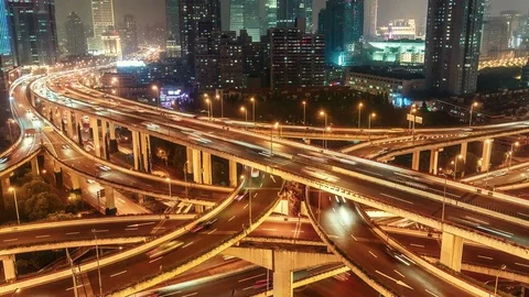 Complex Highway Interchange