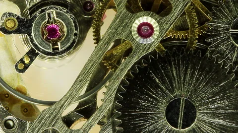 Complex movement of a modern wind-up wat... | Stock Video | Pond5