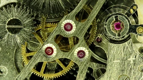 Complex movement of a modern wind-up wat... | Stock Video | Pond5