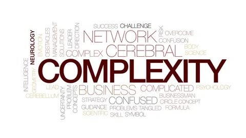Complexity animated word cloud, text des... | Stock Video | Pond5