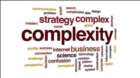 Complexity animated word cloud, text des... | Stock Video | Pond5