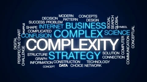Complexity animated word cloud, text des... | Stock Video | Pond5