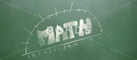 Composite image of math text with diagram and numbers Illustration ...