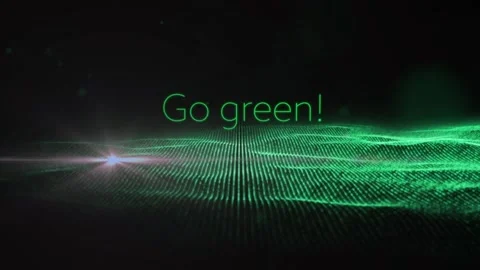 Composition of go green over glitter on ... | Stock Video | Pond5