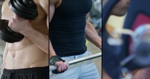 composition of gymnastics for strengthen... | Stock Video | Pond5