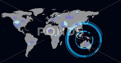 Composition of scope scanning and statistics over world map ...