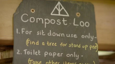 Compost Loo Hand Written Instructions In... | Stock Video | Pond5