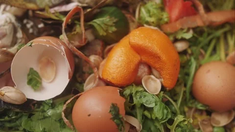 Composting biodegradable waste on a comp... | Stock Video | Pond5