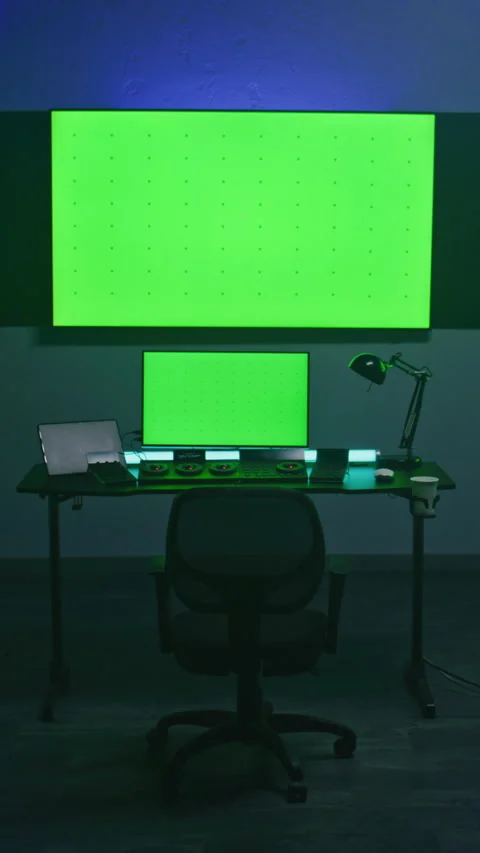 Green Screen Monitors Stock Video Footage | Royalty Free Green Screen ...