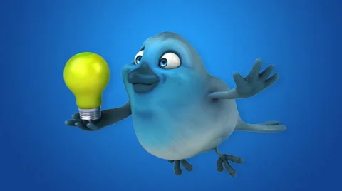 Computer animation - Fun bird | Stock Video | Pond5