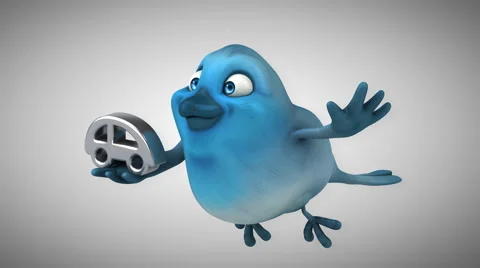 Computer animation - Fun bird | Stock Video | Pond5