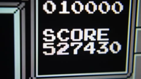 computer arcade video game score. fun pl... | Stock Video | Pond5