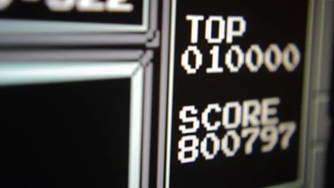 computer arcade video game score. fun pl... | Stock Video | Pond5