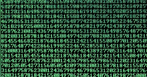 Computer calculation number sequence scr... | Stock Video | Pond5