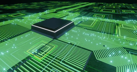 Computer Chip Animation Stock Video Footage | Royalty Free Computer ...