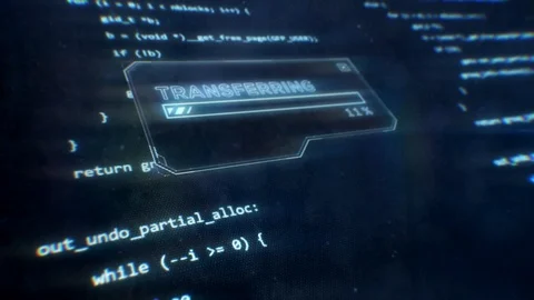 Computer Code Displayed on Sci-Fi Screen... | Stock Video | Pond5