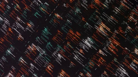 Computer code on LCD monitor. Animation.... | Stock Video | Pond5