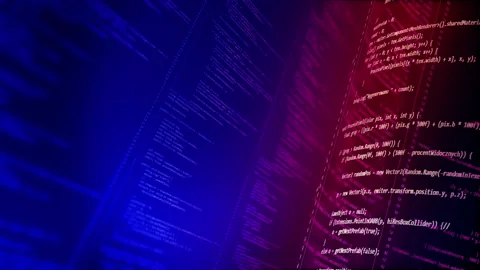 Computer code writing background loop | Stock Video | Pond5