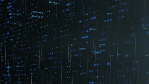 Computer data flow motion background | Stock Video | Pond5