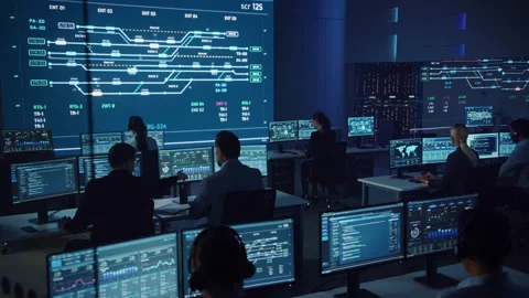 Computer Data Science Engineers Work in ... | Stock Video | Pond5