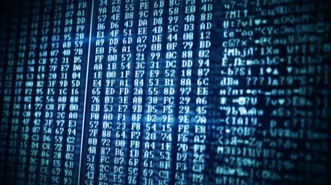 computer data on screen loop background | Stock Video | Pond5