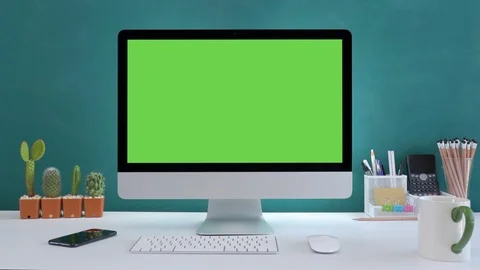 Green Screen Background Office Stock Footage ~ Royalty Free Stock ...