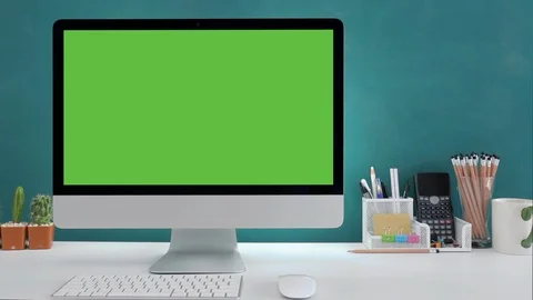 Desktop Computer Green Screen Stock Footage ~ Royalty Free Stock Videos | Page 3