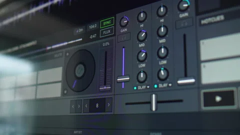 Computer digital screen showing audio wo... | Stock Video | Pond5