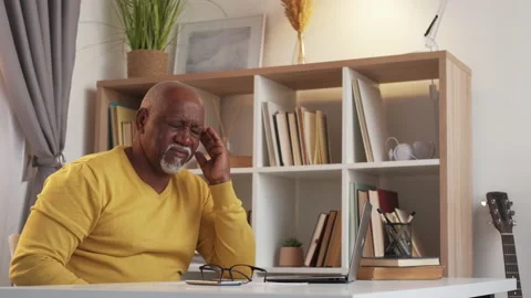 computer disease exhausted man hard work... | Stock Video | Pond5