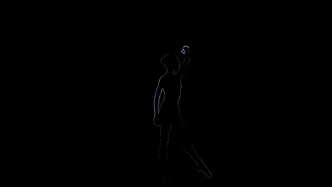 Girl Drawings Cartoons Dancing Stock Video Footage | Royalty Free Girl ...