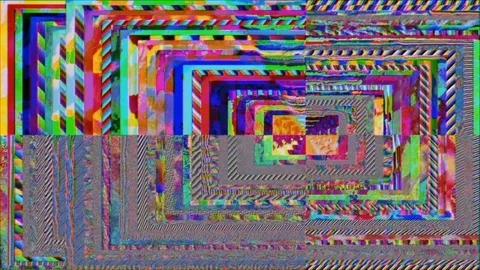 Computer error effect neon futuristic tr... | Stock Video | Pond5